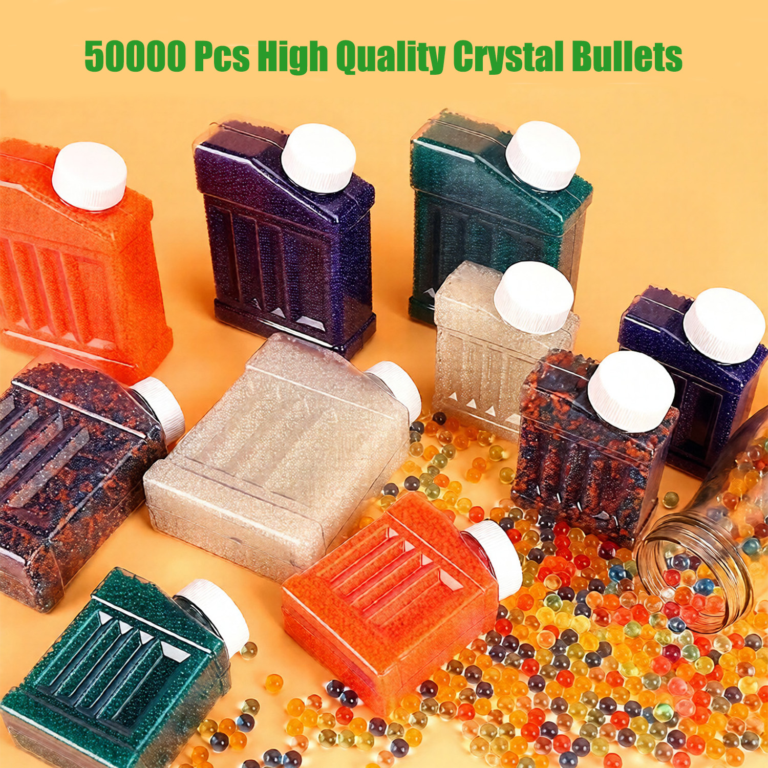 50000pcs Gel Blaster Bullet Geal Beads 7-8mm Water Gun Bullet Diy Gel ...