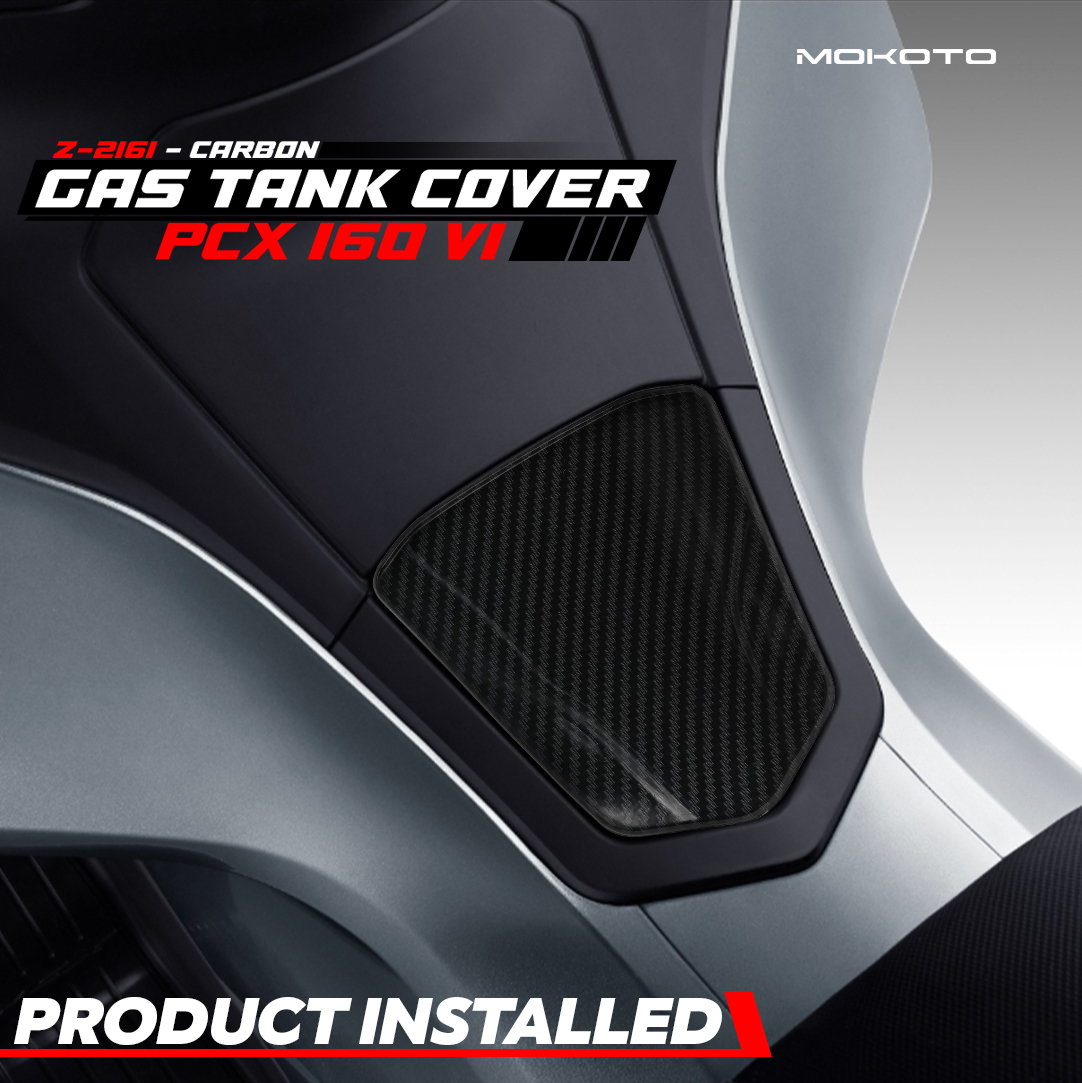 MOKOTO HONDA PCX 160 GAS TANK COVER CARBON Z-2161 TANK PAD GARNISH ...