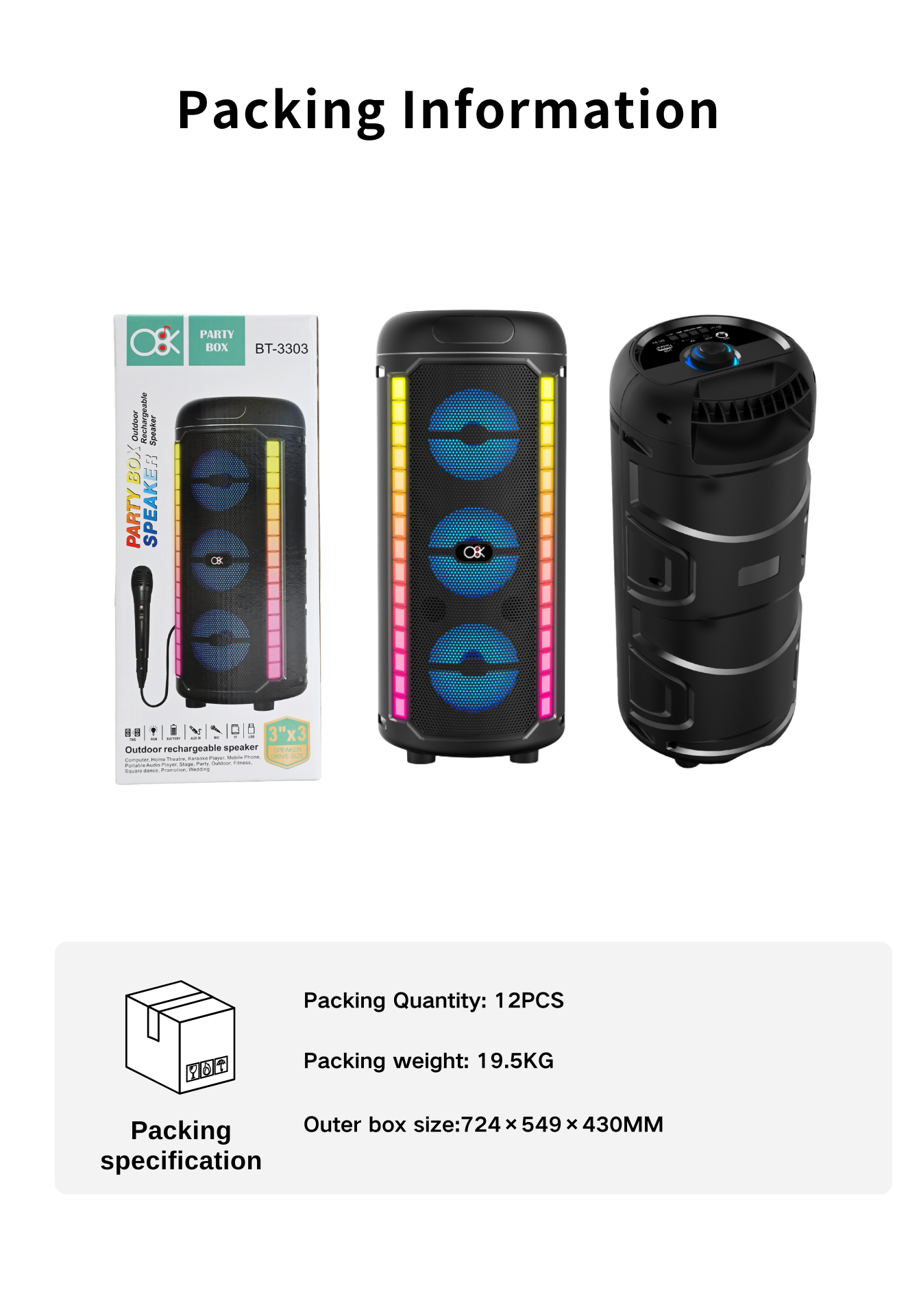 【Ready Stock】SHARP Bluetooth Speaker Wireless Super Bass With 2 Mic ...
