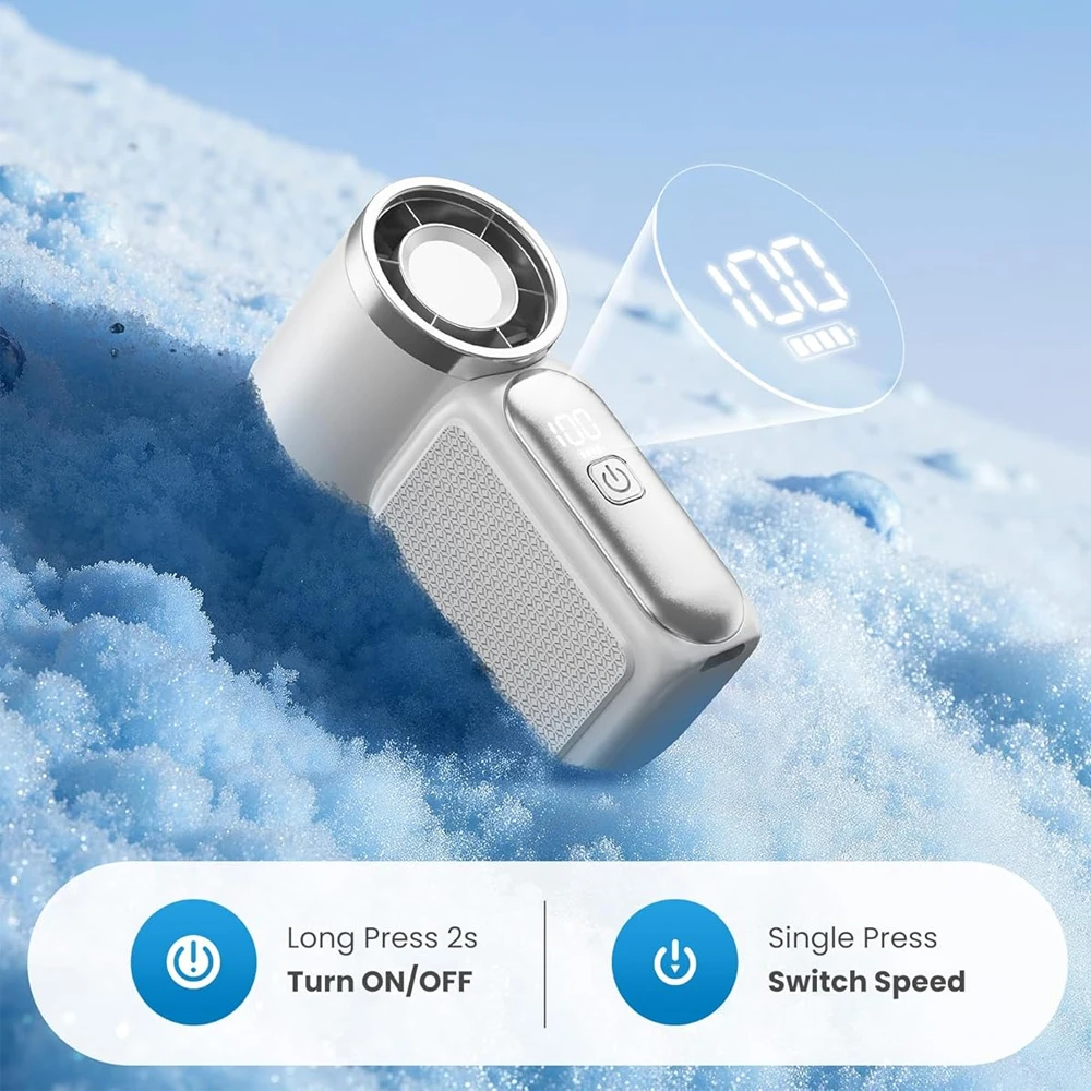 Mini Fan Portable Handheld Turbo Fan Air Turbo Cooling usb charging ...