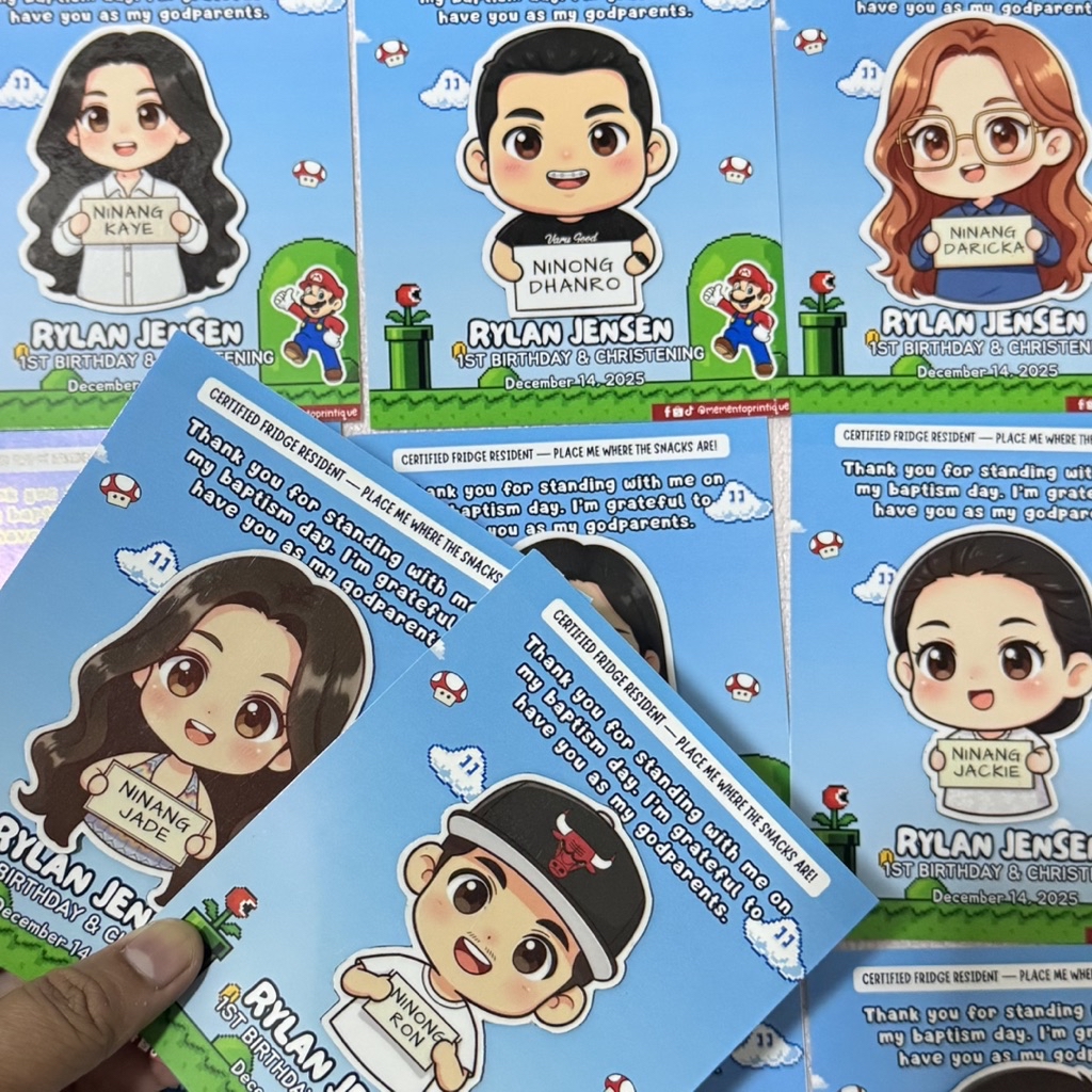[NEW] Custom Chibi Character Ref Magnet— Custom Birthday or Event ...