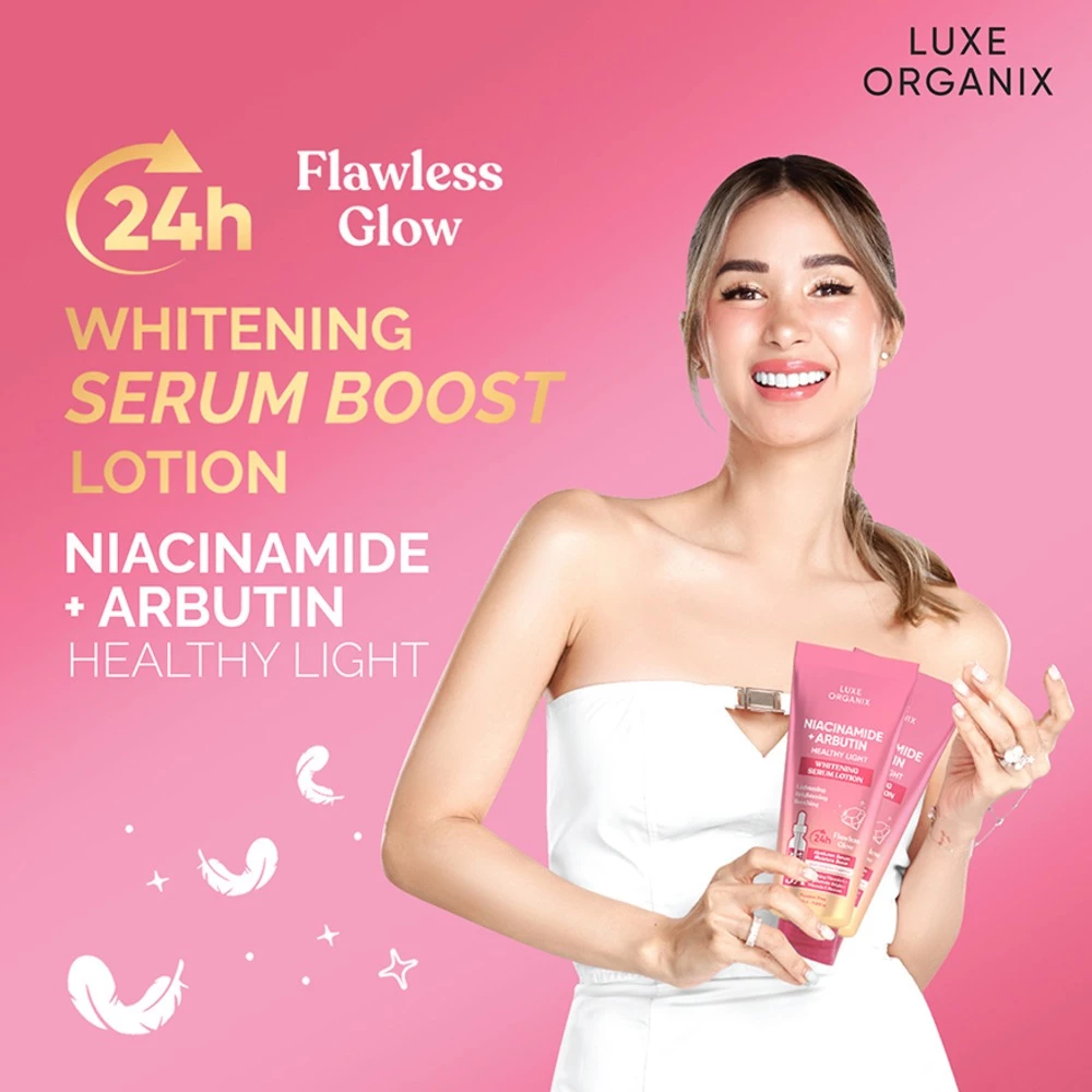 LUXE ORGANIX Niacinamide + Alpha Arbutin Whitening Serum Lotion ...