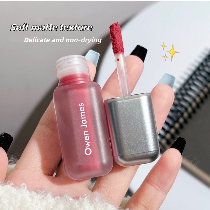 Owen James Lip Glaze Matte Velvet Long-Lasting Color non-stick cup ...