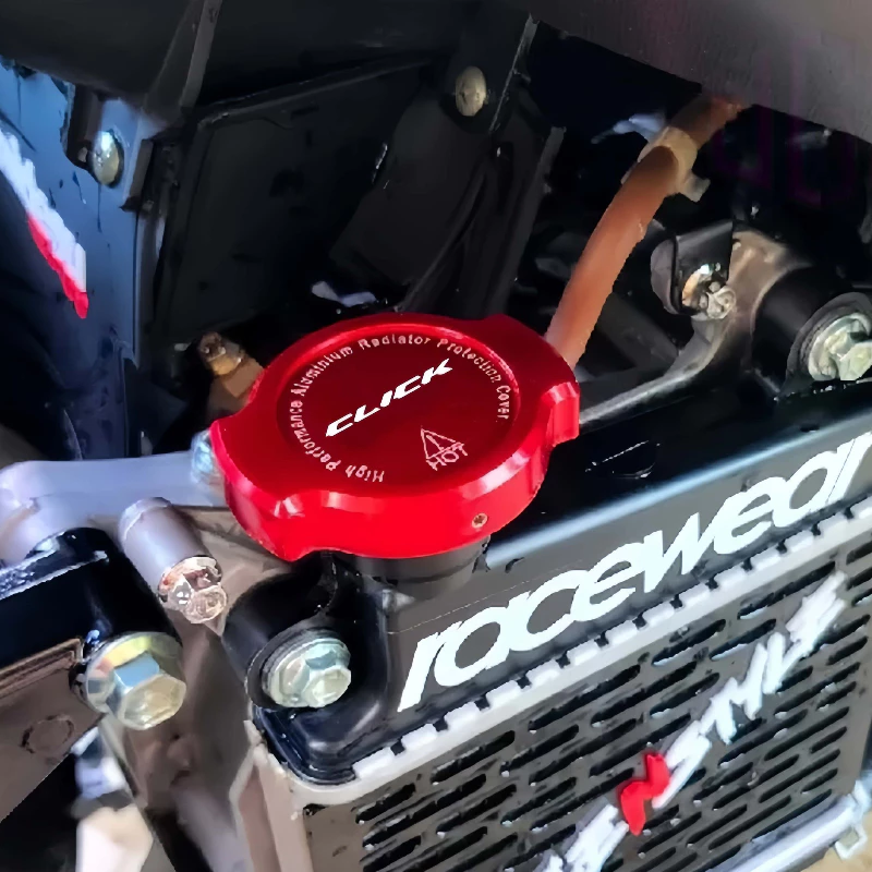 Radiator Cap Cover Full CNC Universal For Motorcycle Water Tank Cover ...