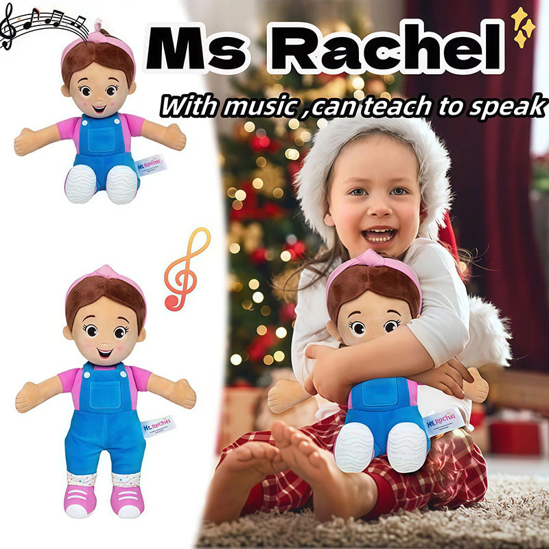 30cm Ms Rachel Plush Doll Speak Sing Toy Baby Music Educational Toys ...