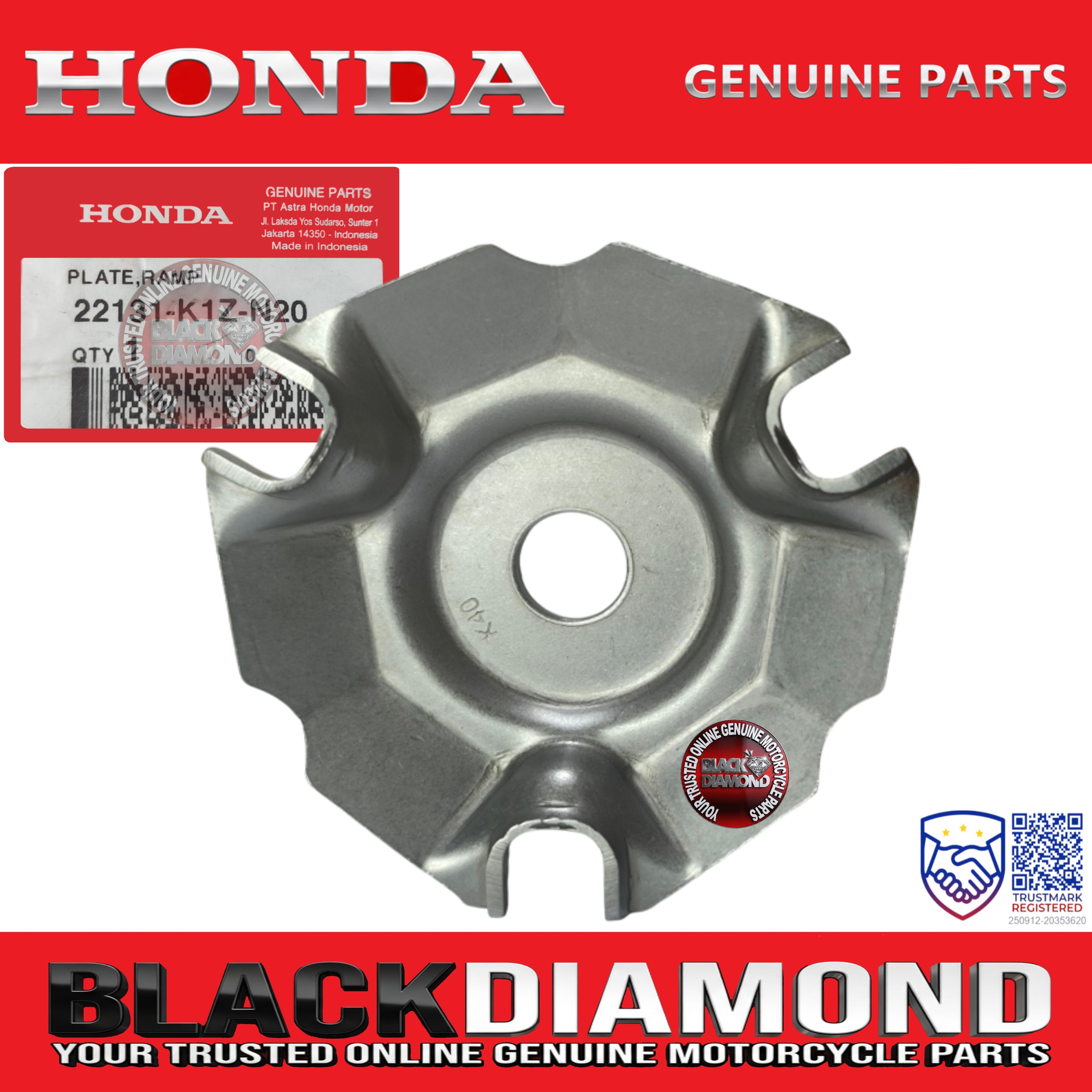 JOEY - ORIGINAL HONDA ADV 160 | CLICK 160 | PCX 160 | PLATE RAMP | PN ...