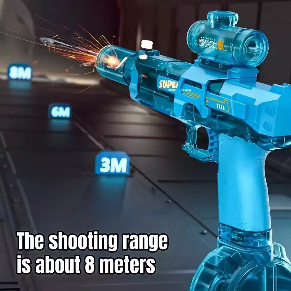 2026 New Electric Water Gun LED Automatic Water Gun Children's Outdoor ...