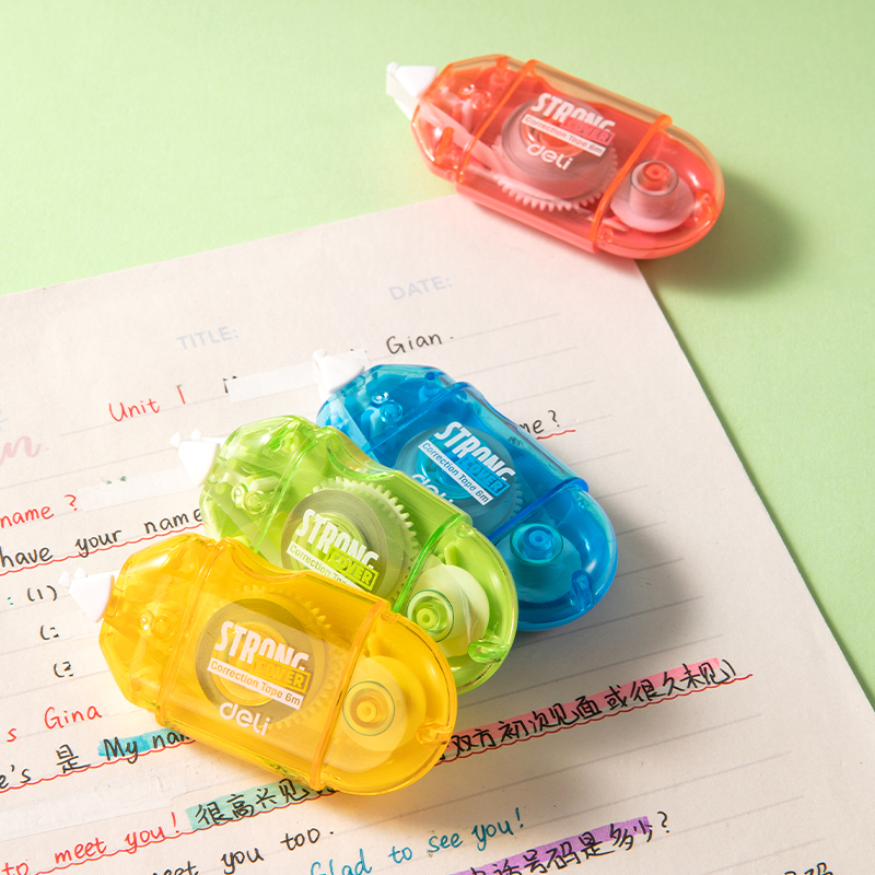 Deli EH350 Correction Tape 5mm*6m/8m Test Error Correction Murah ...