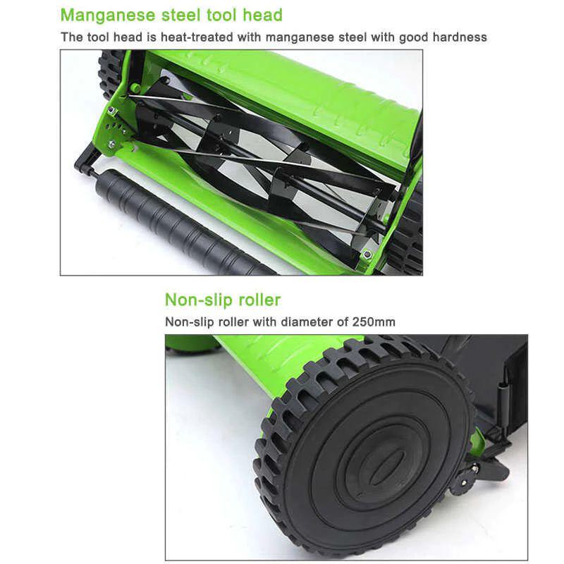 Hand pushed lawn mower without engine lawn mower, garden lawn mower ...