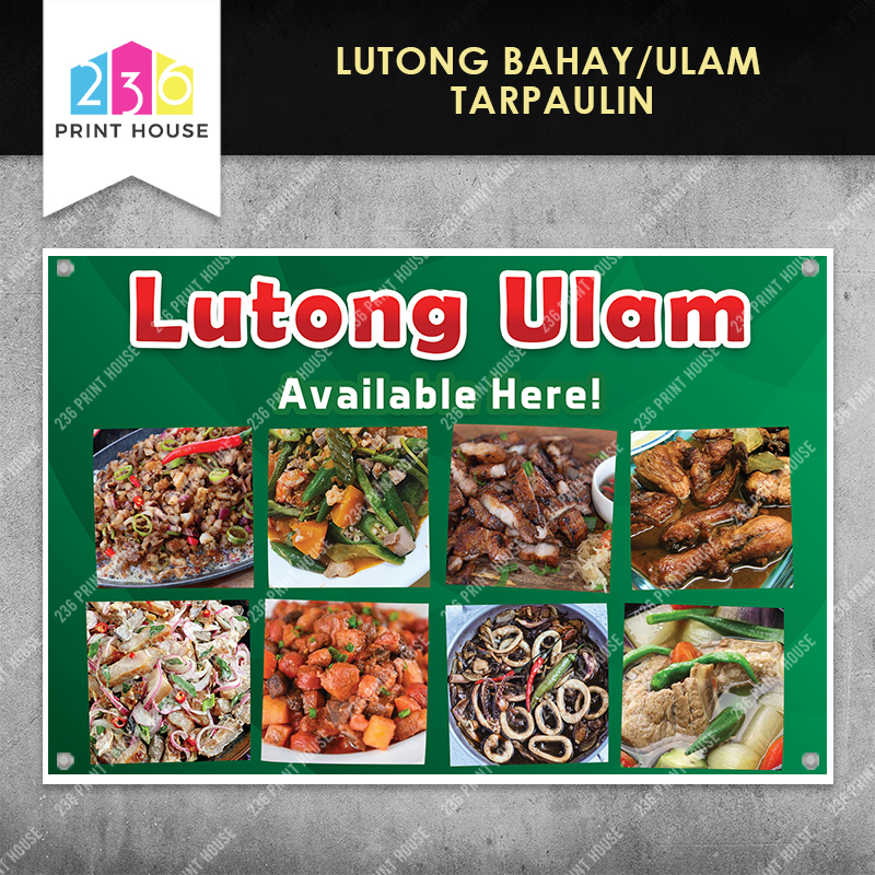 Lutong Bahay Ulam Tarpaulin Banner Signage • FREE Eyelets • Carinderia ...