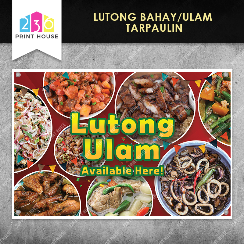 Lutong Bahay Ulam Tarpaulin Banner Signage • FREE Eyelets • Carinderia ...
