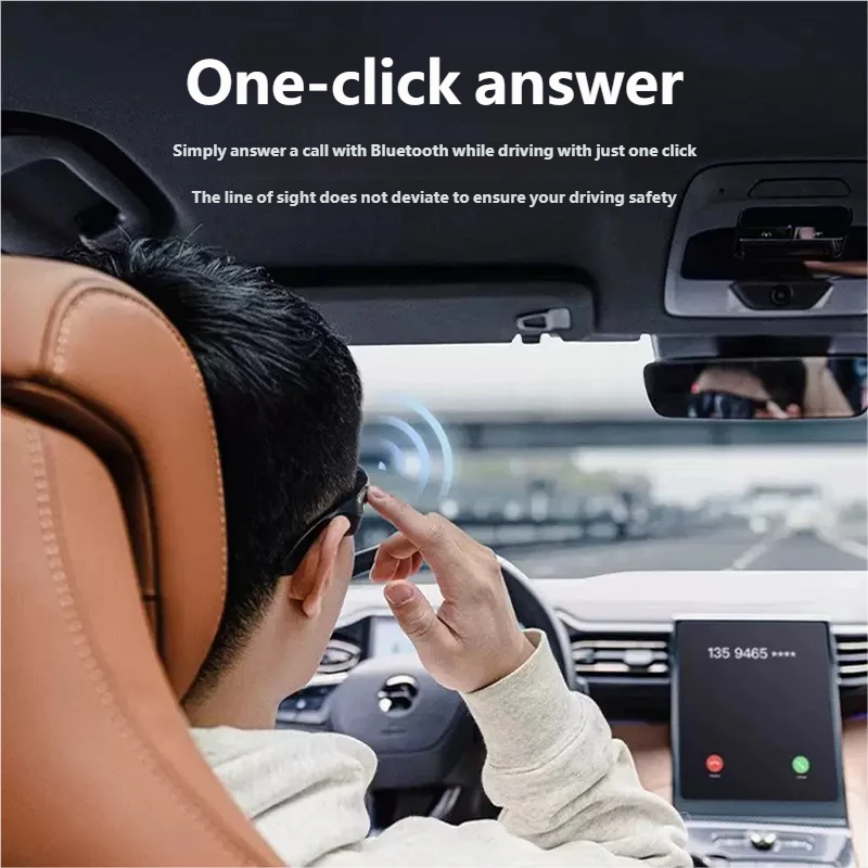 Smart Sunglasses Wireless Bluetooth AI Smart colorful Glasses Built-in ...