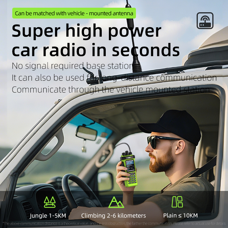 KSUN Walkie Talkie UV889P Full-Band VOX Spectrum Analyzer Shortwave ...