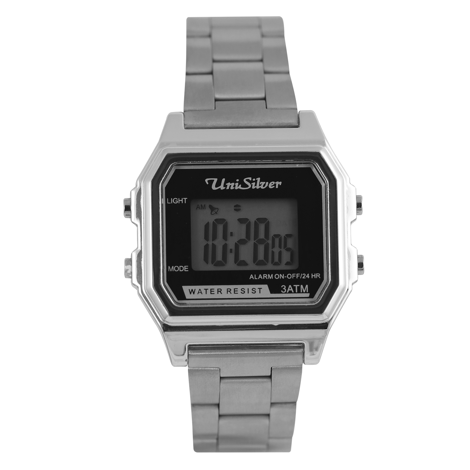 UniSilver TIME UniSex Gray Digital Stainless Watch KW4749-6001 | Shopee ...