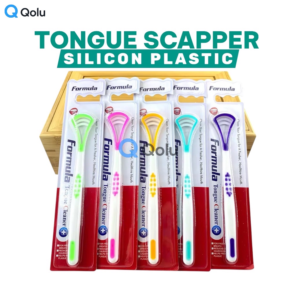 Silicone Tongue Cleaner and Scraper | Portable Oral Hygiene for Tongue ...