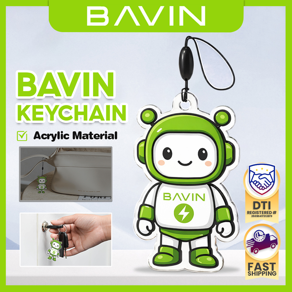 BAVIN Acrylic Transparent Robot Design Pendant Keychain Cute Accessory ...