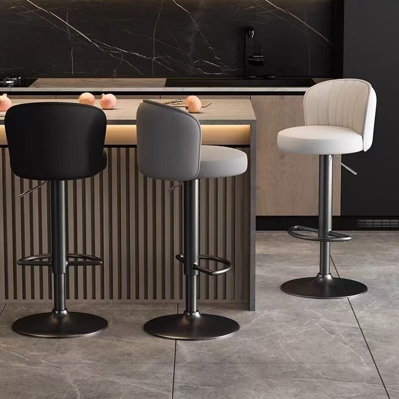 High chair bar stool bar chair high-end bar chair air lift adjustable ...