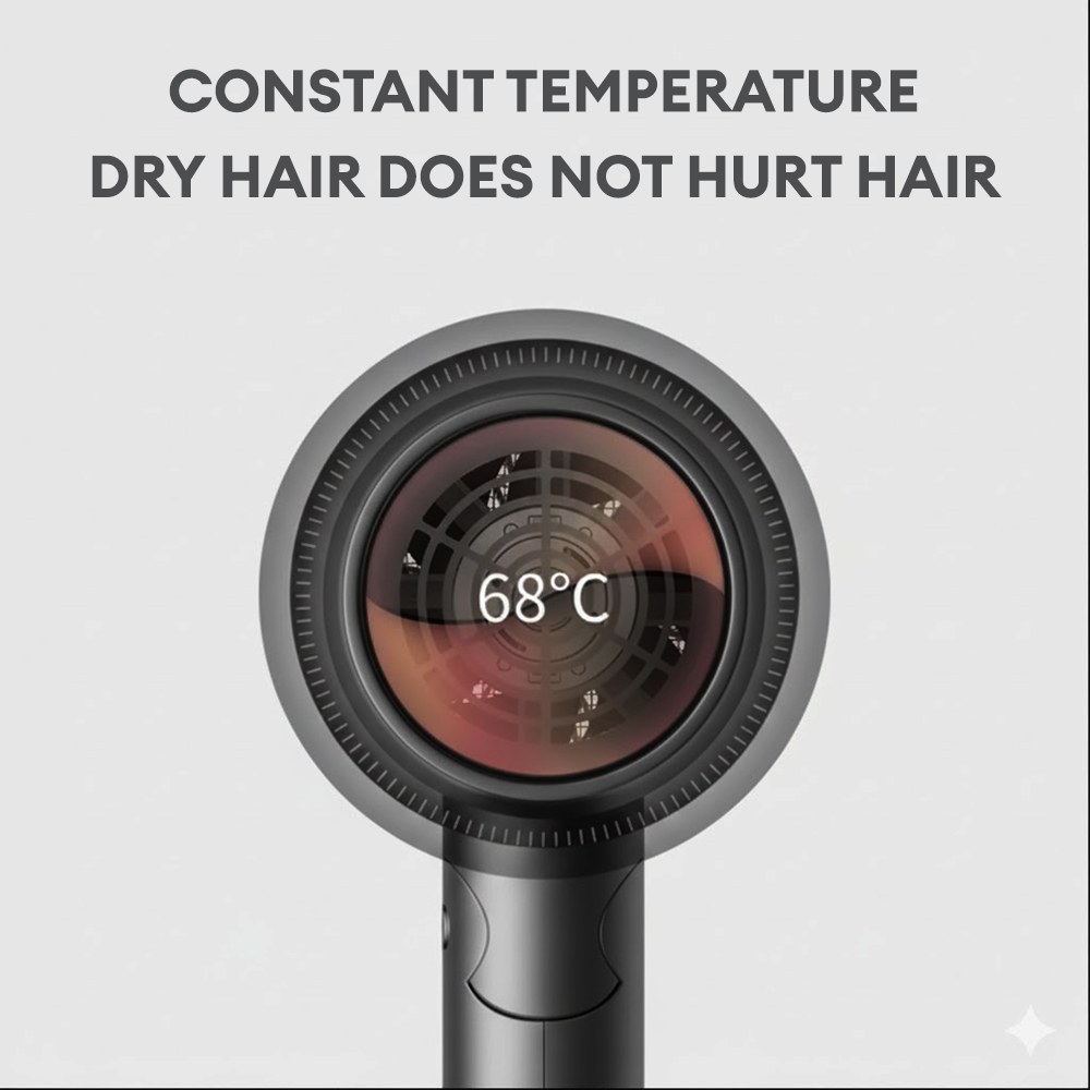 Vermax Hair Dryer Foldable Blower Negative Ionic Care, Fast Dry 3-Temps ...