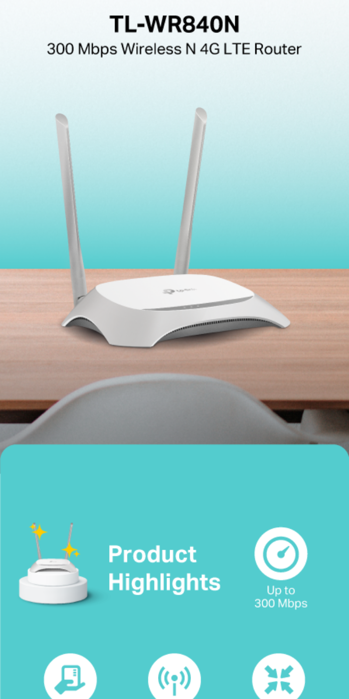 TP-Link Official Store | TL-WR840N | Wireless N | Internet | Wi-Fi | AP ...