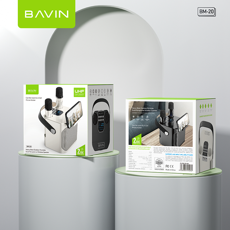 BAVIN BM20 Professional Karaoke Bluetooth Portable Speaker Dual ...