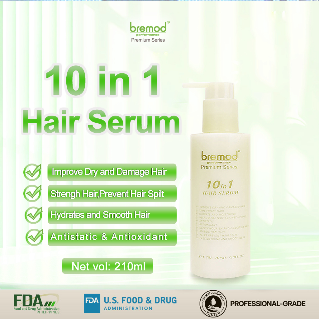Bremod 10 in 1 Hair Serum Smooth Silky Shiny Repair Damage Dry Anti ...