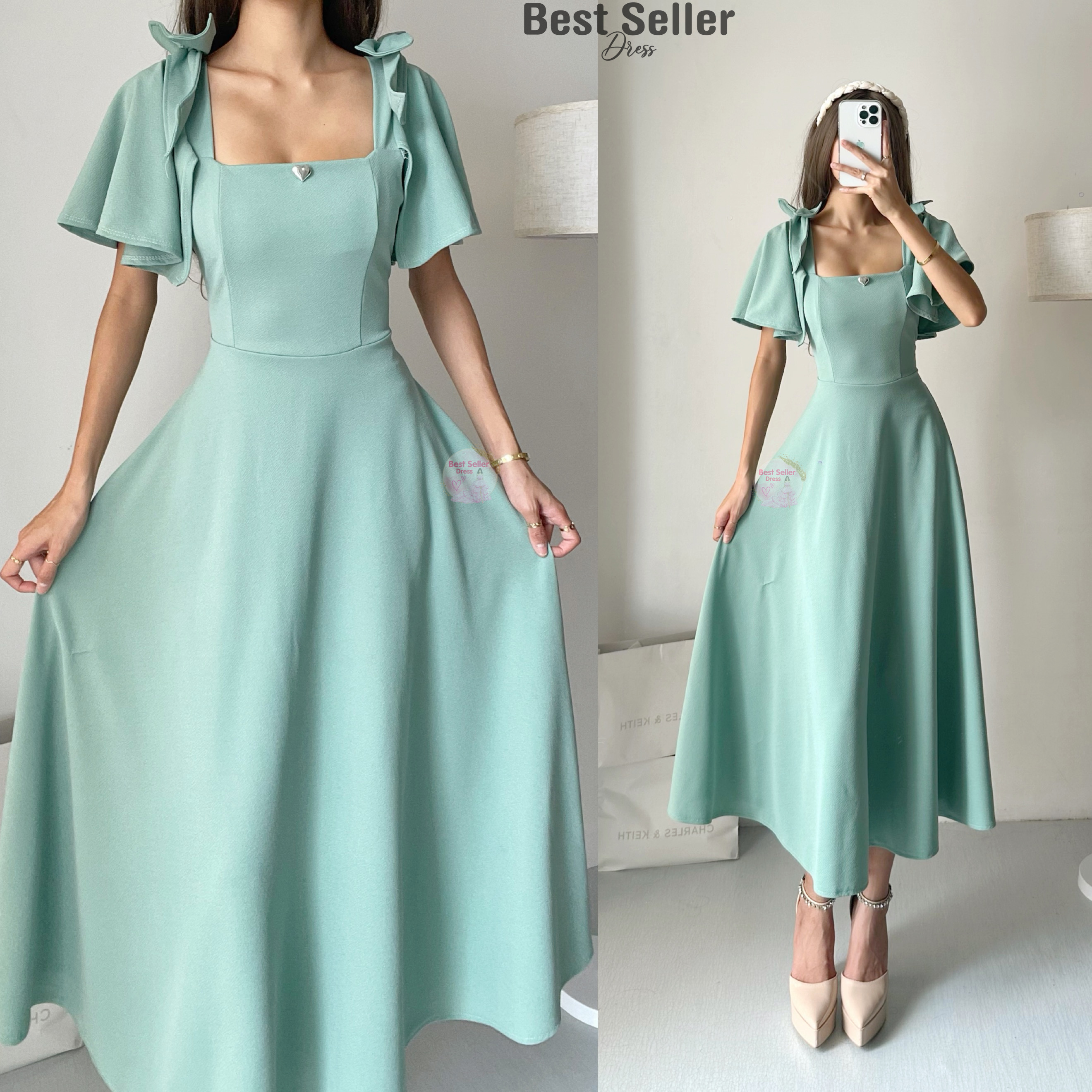BSD Best Seller Carmella (XS-XXL) Corset Maxi Dress with Self-Tie Lace ...