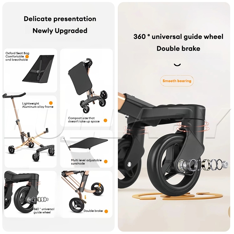 stroller for baby stroller with sun shade Pocket One-click Folding seat ...