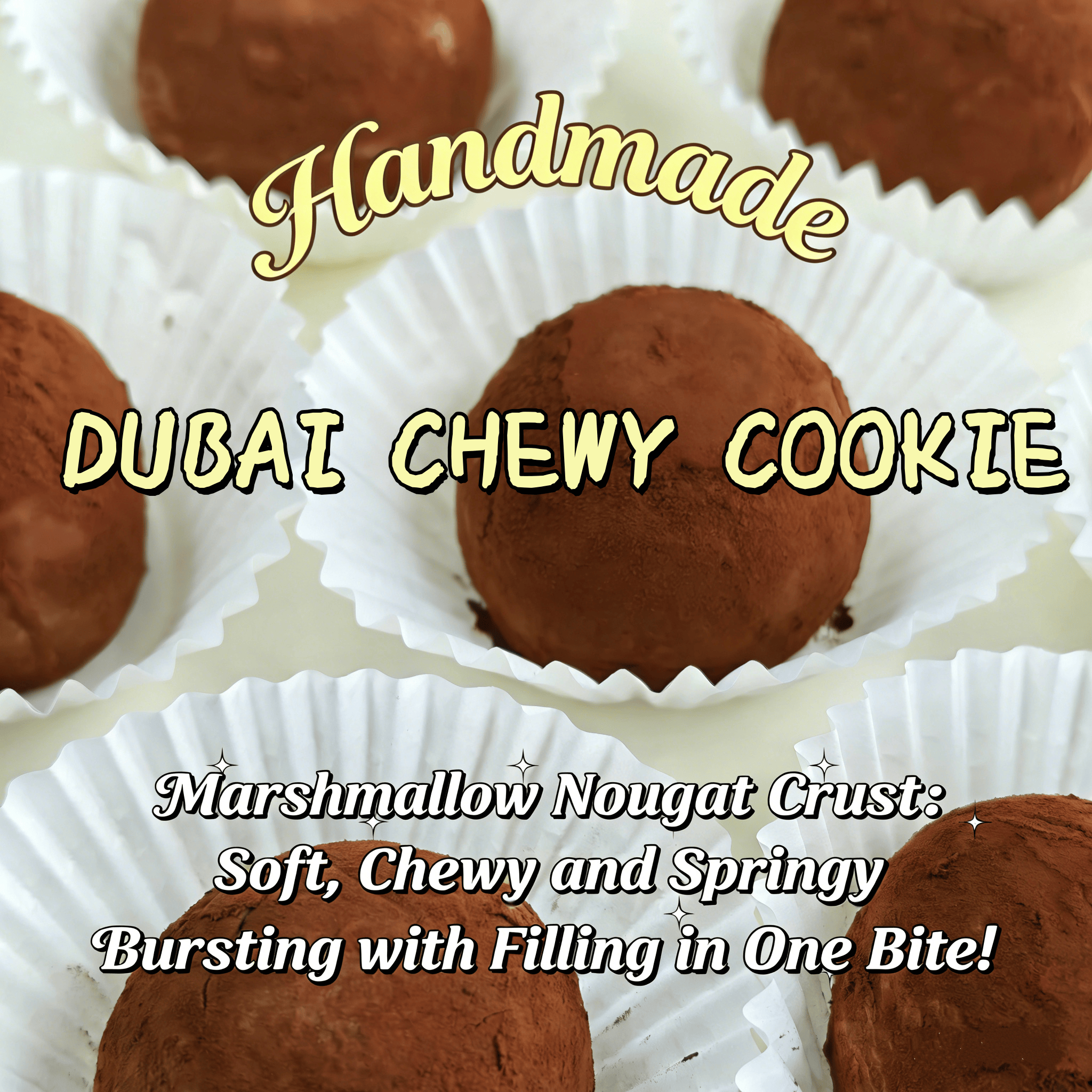 (2 Pieces Per Box ) Dubai Pistachio Chewy Cookie 100g Pure Cocoa Butter ...
