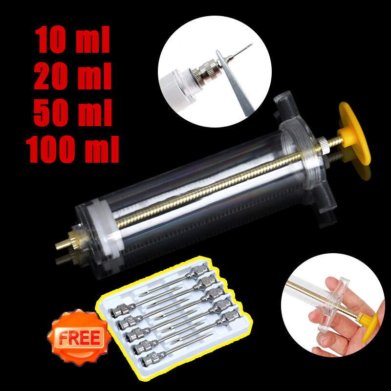 Pig Syringe with needle Fiber glass syringe Heavy duty syringe ...