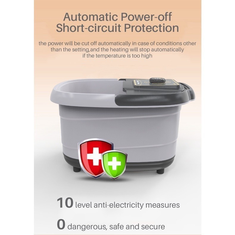 Philips Electric Foot Spa Machine with Heater and Bubble Automatic Foot ...
