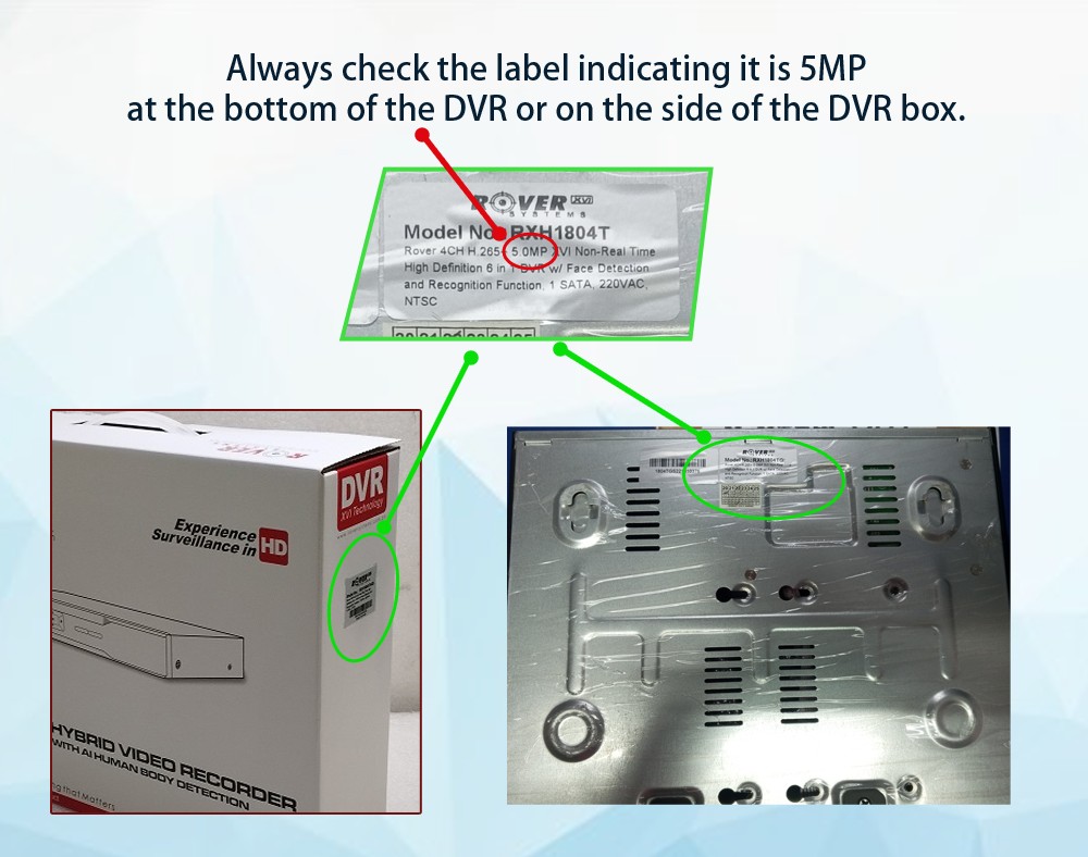 Rover Systems 5MP Day & Night FULL COLOR DUAL LIGHT Bullet Outdoor CCTV ...