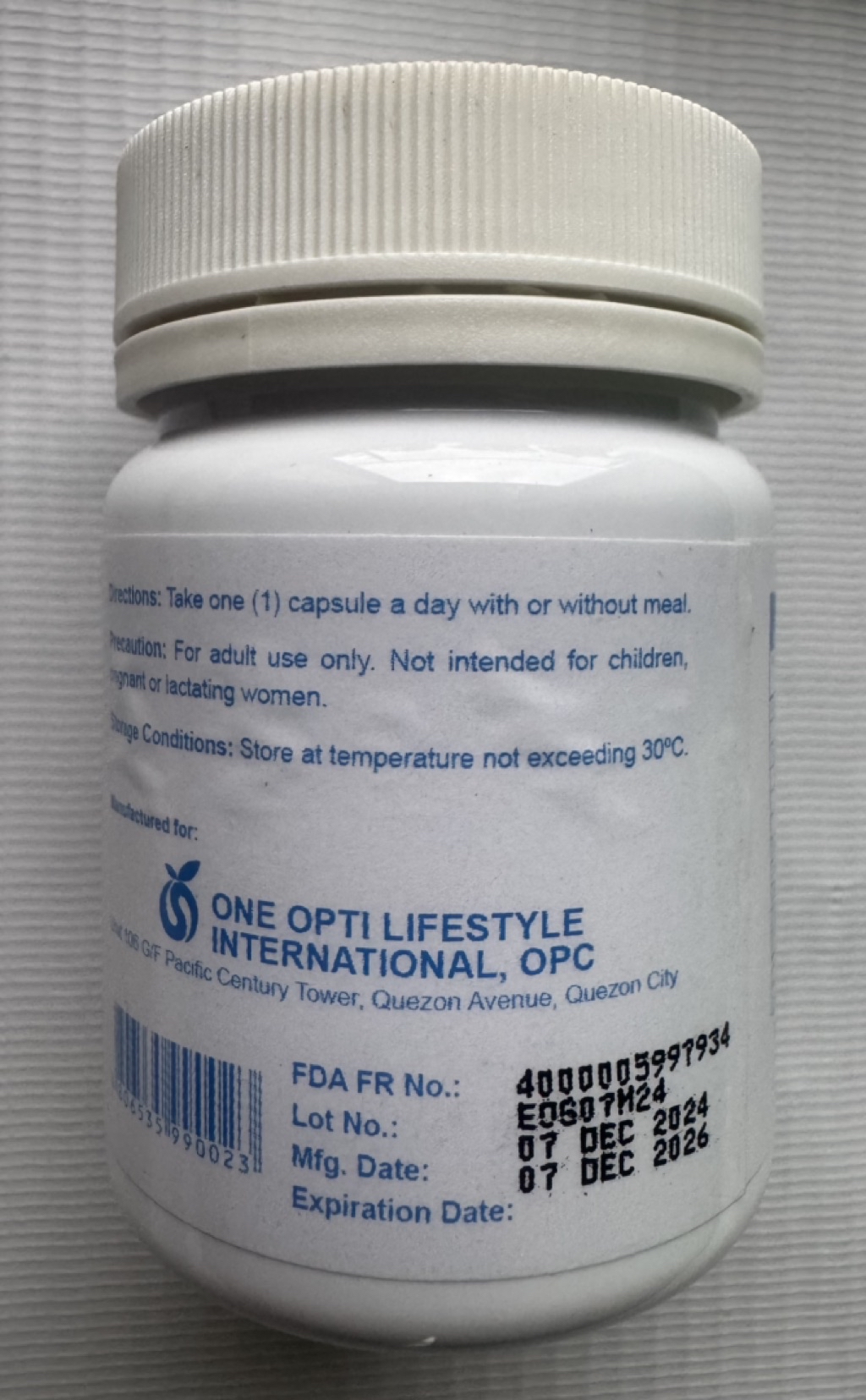 Opti White Glutathione Plus Collagen Food Supplement(30 Capsules ...