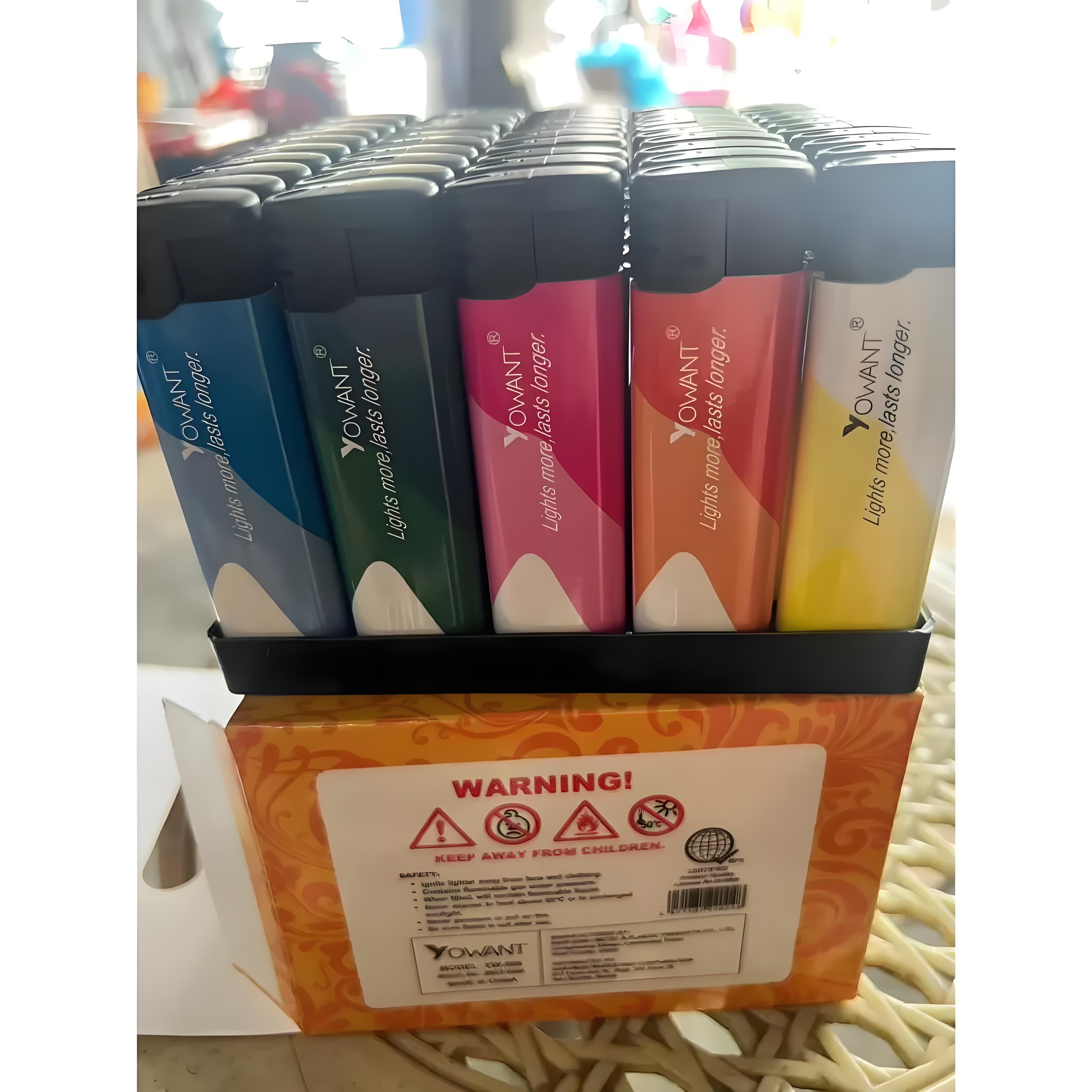 YOWANT Disposable Windproof Lighter 40PCS Bundle (Mixed Color Mix ...