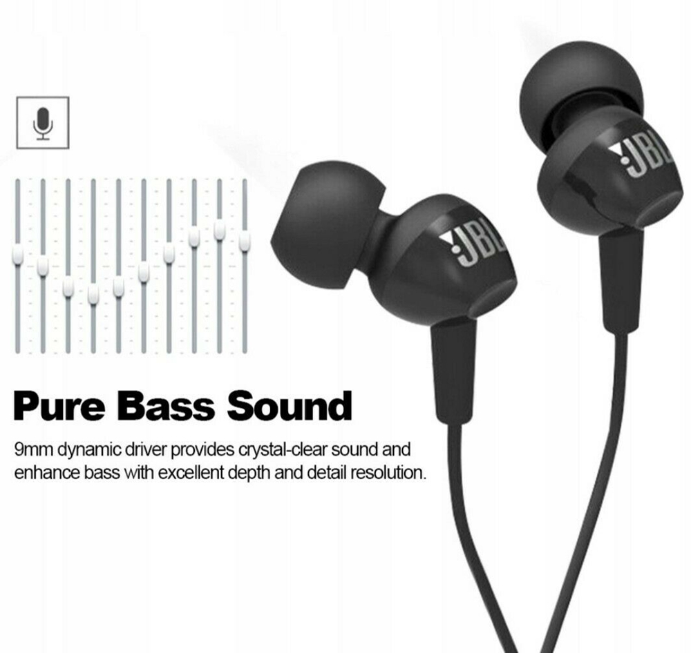 Jc Lewis JBL C100si Wired headphones 3.5mm jack soundproof earbuds ...