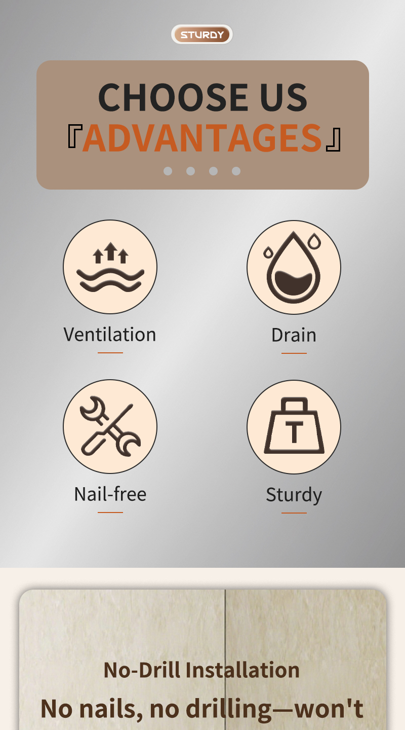 Corner Shower Caddy Bathroom Wall Mounted Shelf Organizer Rack | Shopee ...