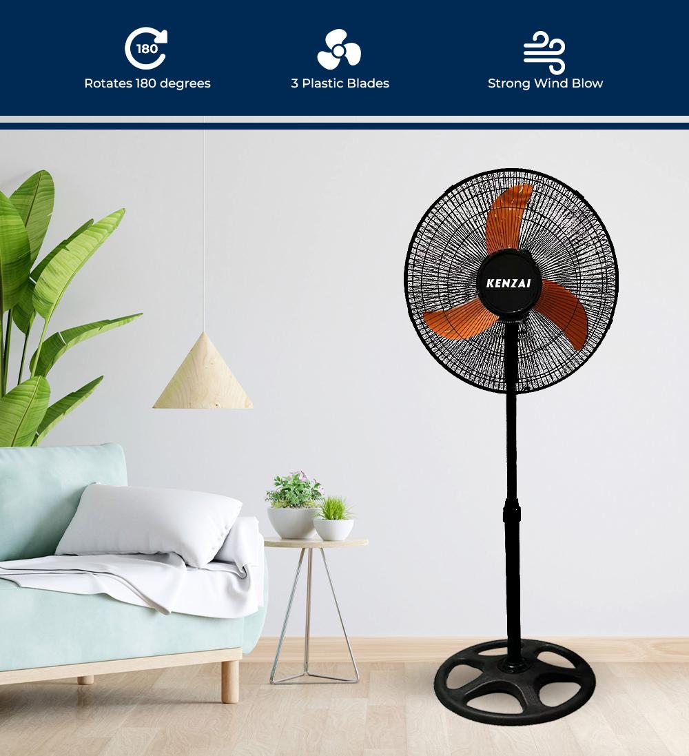 [PROMO BUNDLE] KENZAI 16" Stand Fan + DJ Scorpio DJS-99 Power ...
