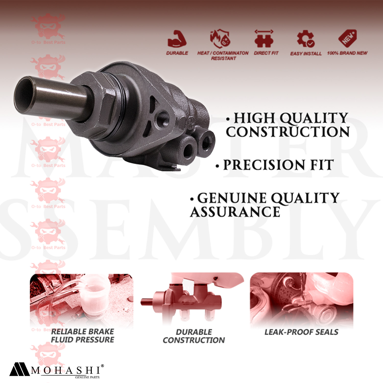 TOYOTA VIOS PLUNGER TYPE 2004-UP 13/16" MOHASHI BRAKE MASTER ASSEMBLY ...