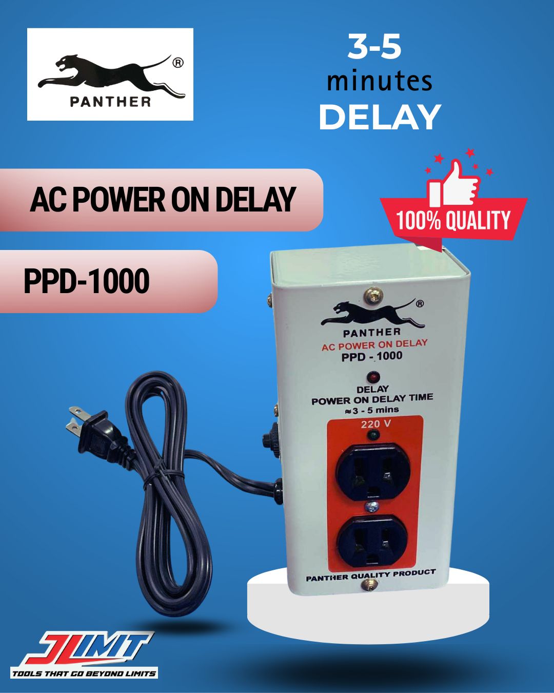 Panther Power On Delay 3-5 Minutes Delay 1000W PPD 1000 for aircon,tv ...