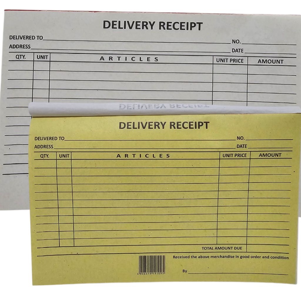 Delivery Receipt Big Yellow Duplicate Set | Shopee Philippines