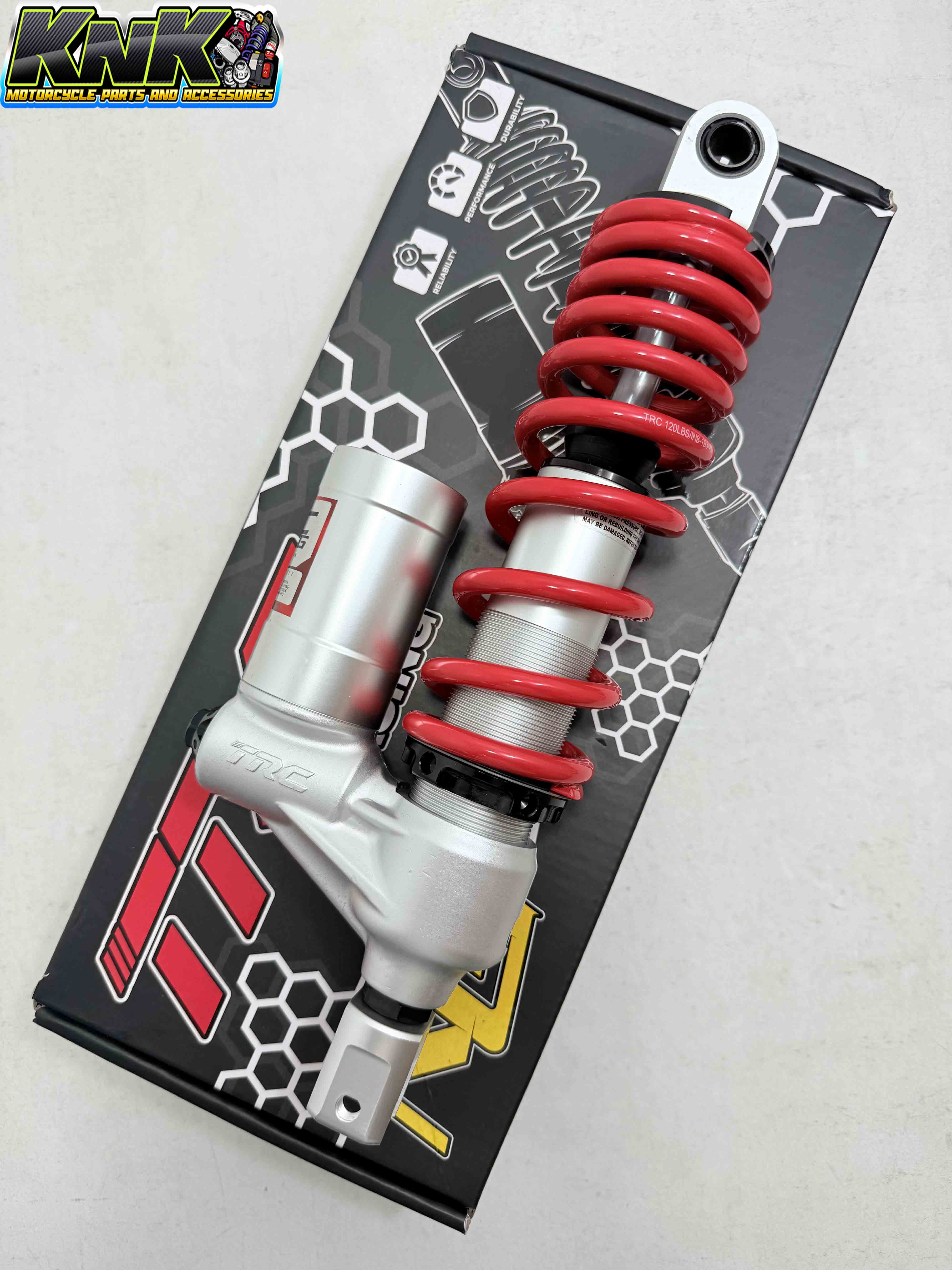 TRC REAR SHOCK ADJUSTABLE SUSPENSION FOR CLICK 125 CLICK 150 MIO SPORTY ...