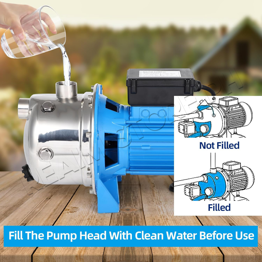 REAIM Jetmatic Water Pump Motor Stainles Steel Pressure Booster Pump ...