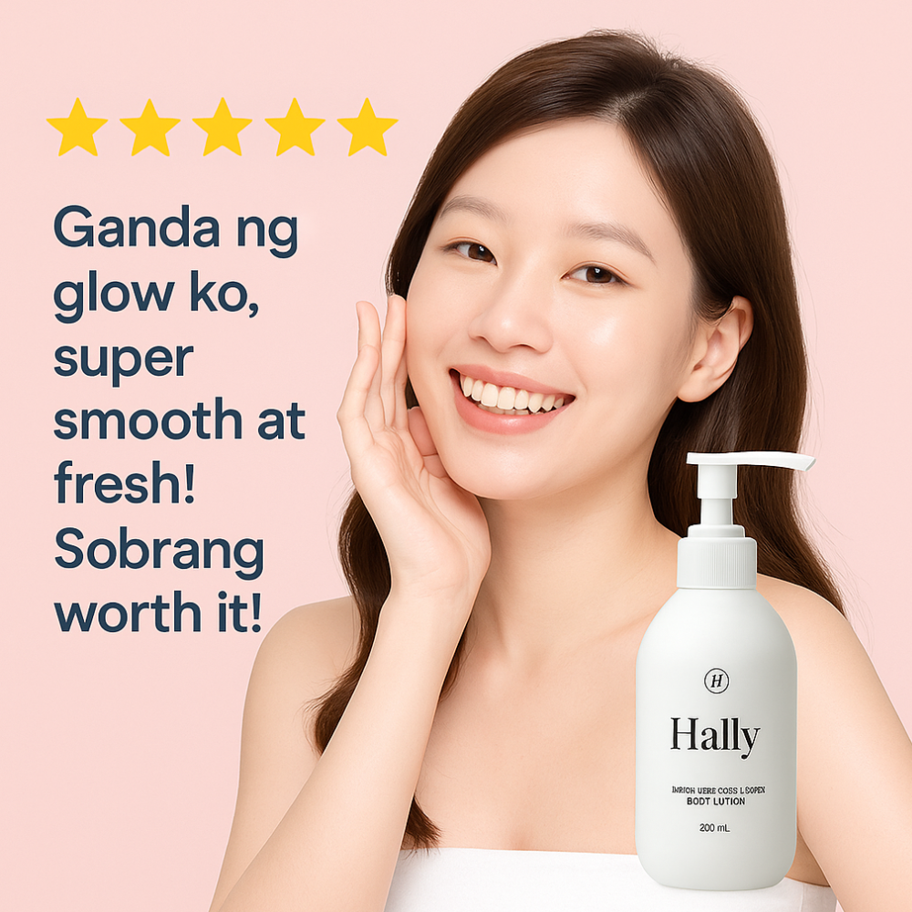 Hally Whitening Body Lotion 250ml | Niacinamide Moisturizing Lotion for ...