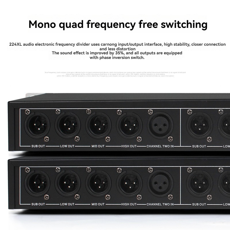 DBX 224XL Professional 4-way electronic crossover (white)Ultra low bass stage bar performance ...