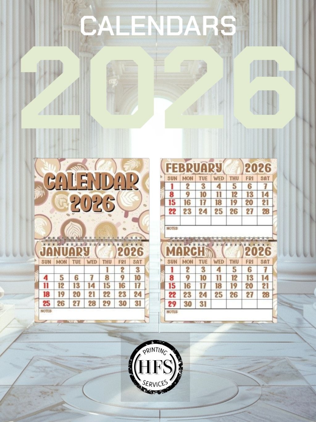 2026 CALENDARS PERSONALIZED/CUSTOMIZED TRENDING A4 SIZE CALENDAR WITH ...