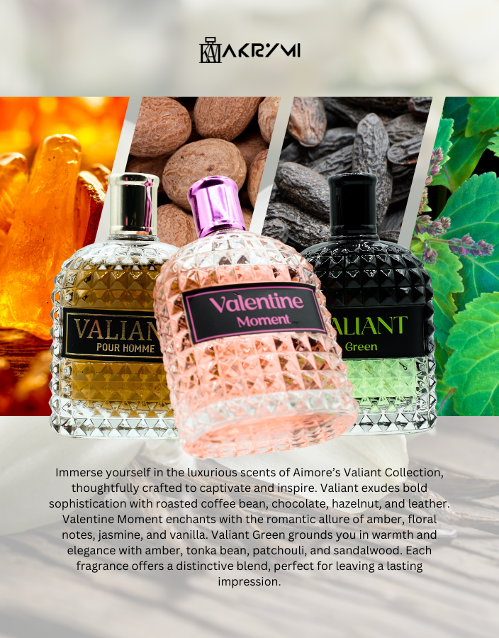 AKRYMI Valiant Collection 100ML Perfume for Men Long-Lasting Fragrance ...