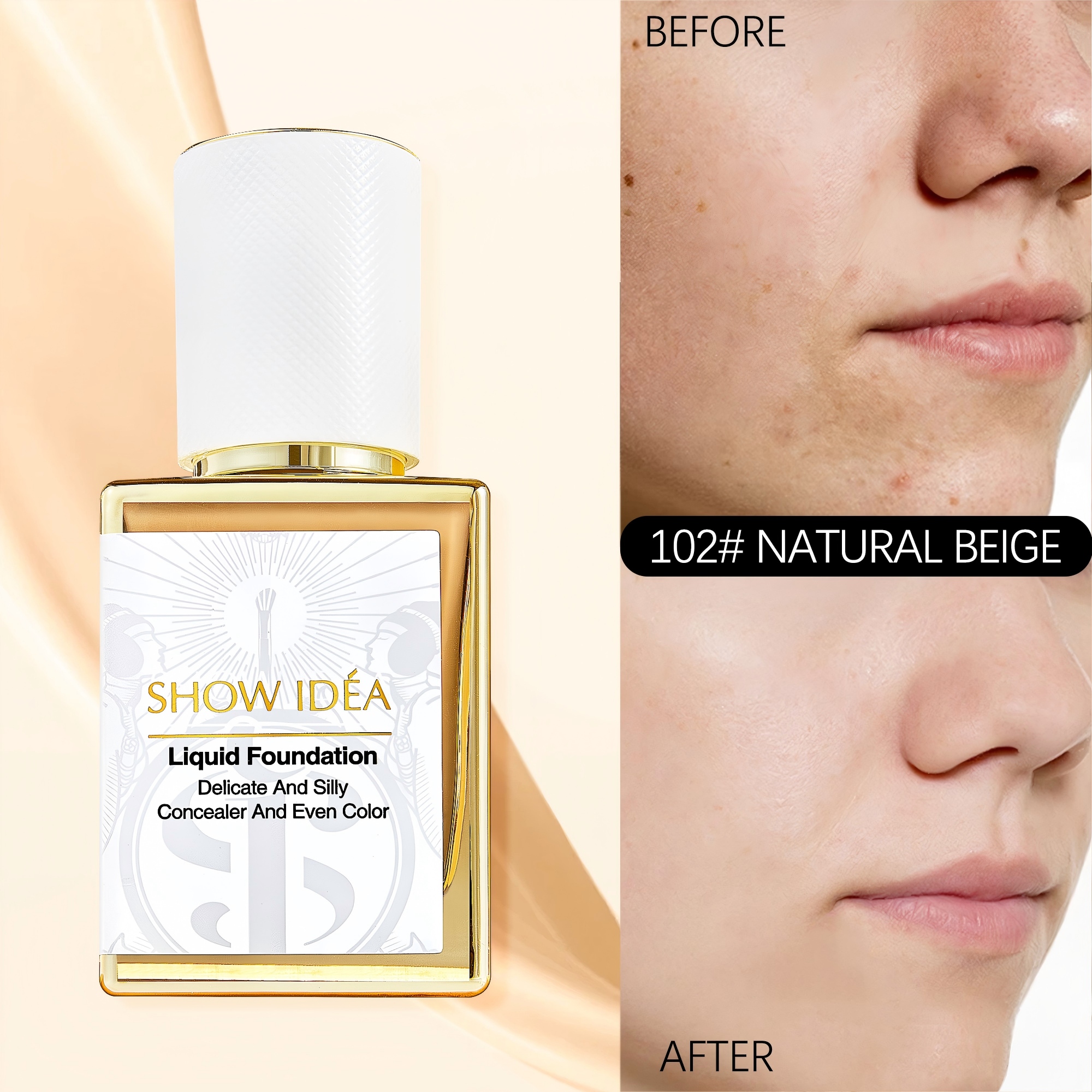 Show Idea Feather Feeling Long Lasting Foundation Liquid Matte BB Cream ...