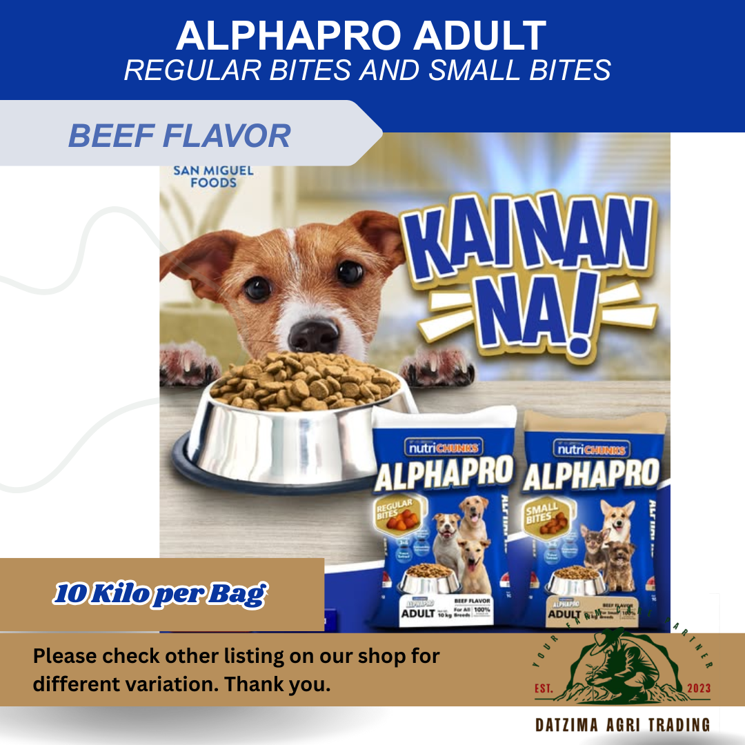 ALPHAPRO Dog Food - SMALL BITES - Adult Beef Flavor (For Small Breeds ...