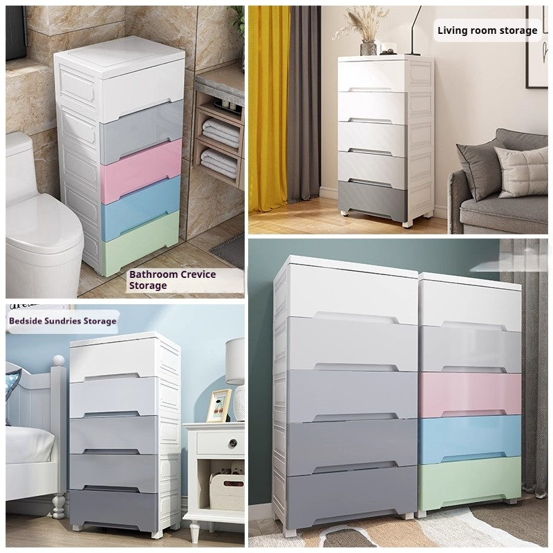 TB 3-7 Layer Wide Drawer Storage Cabinet Plastic Sundries Cabinet na ...