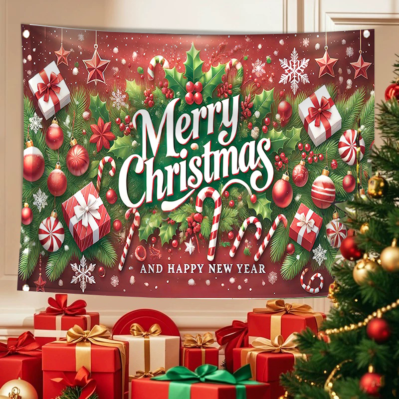 Backdrop Banner Cloth 59X40inch Christmas Decorations For Home 2025 ...