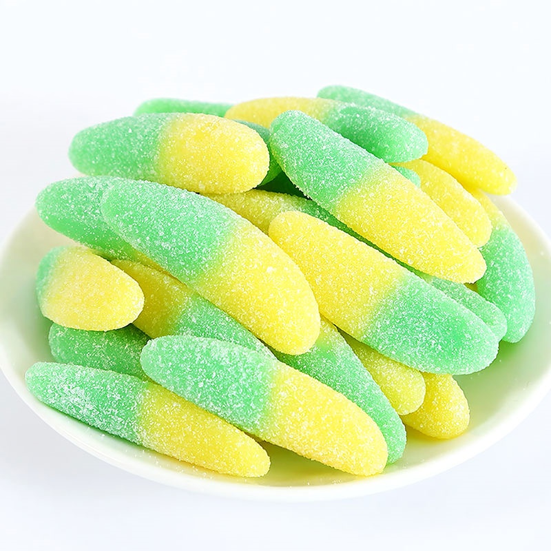 【Stock】1kg Banana gummy candy 190-200pcs soft candy 1000g sweet Gummy ...